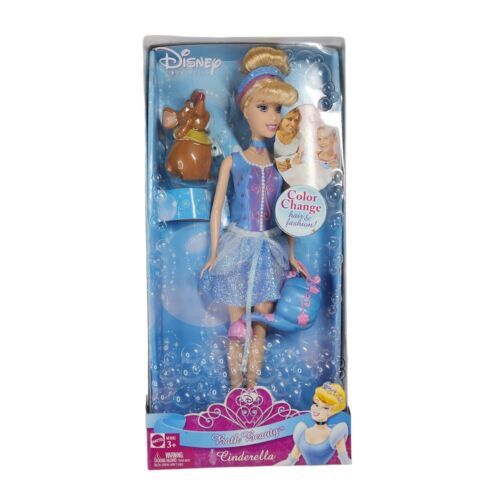 Barbie Mattel Disney Princess Cinderella Bath Beauty Color Changing NIB ...