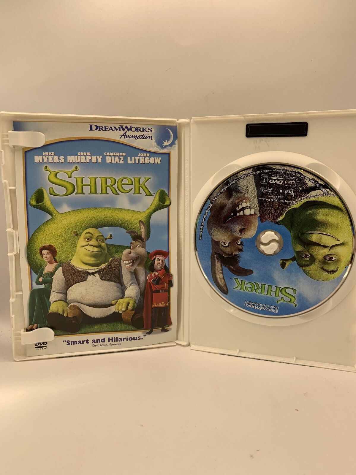 Shrek (DVD) Movie Rated PG Full Screen DreamWorks Mike Myers Eddie ...