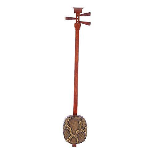 Mahogany medium sanxian handmade ethnic stringed instrument with full ...