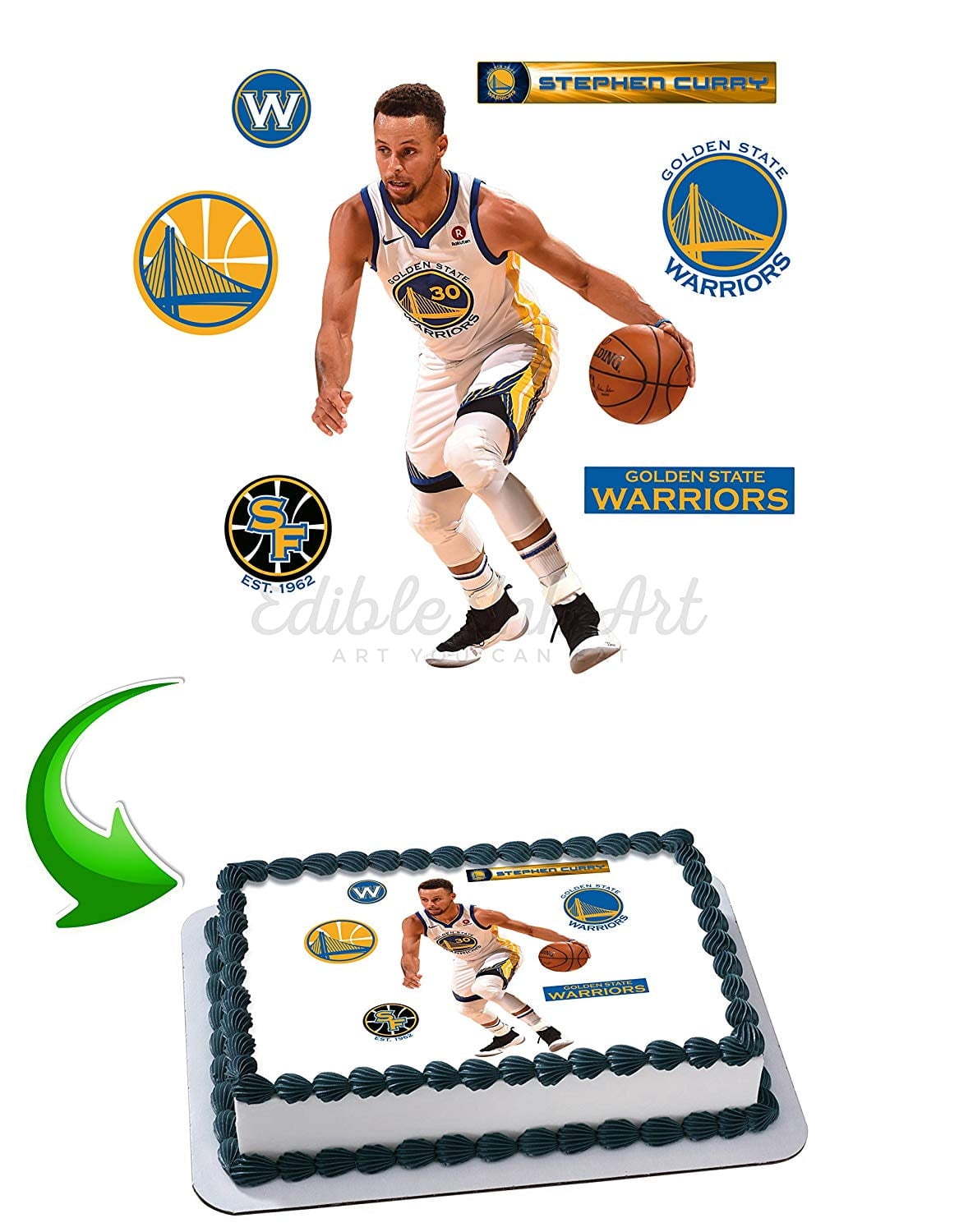 Stephen Curry Edible Cake Image Topper and 50 similar items