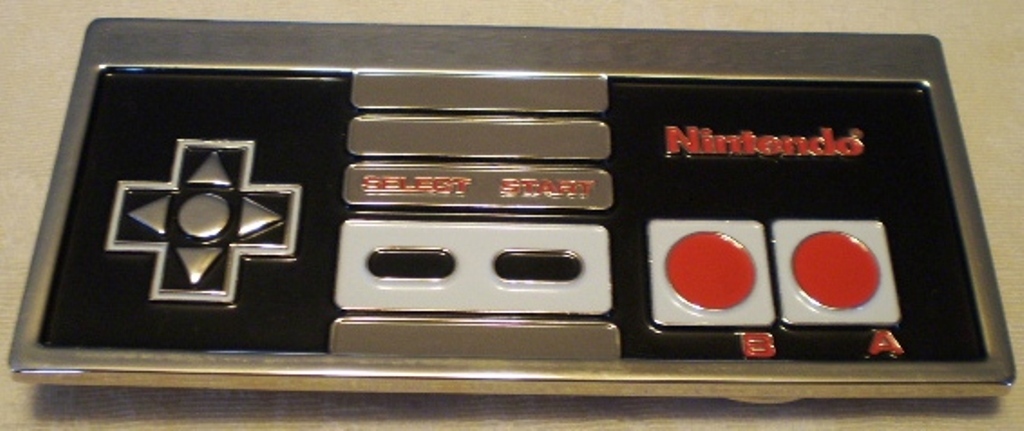 Nintendo NES Controller Enamel Belt Buckle - Men's Accessories