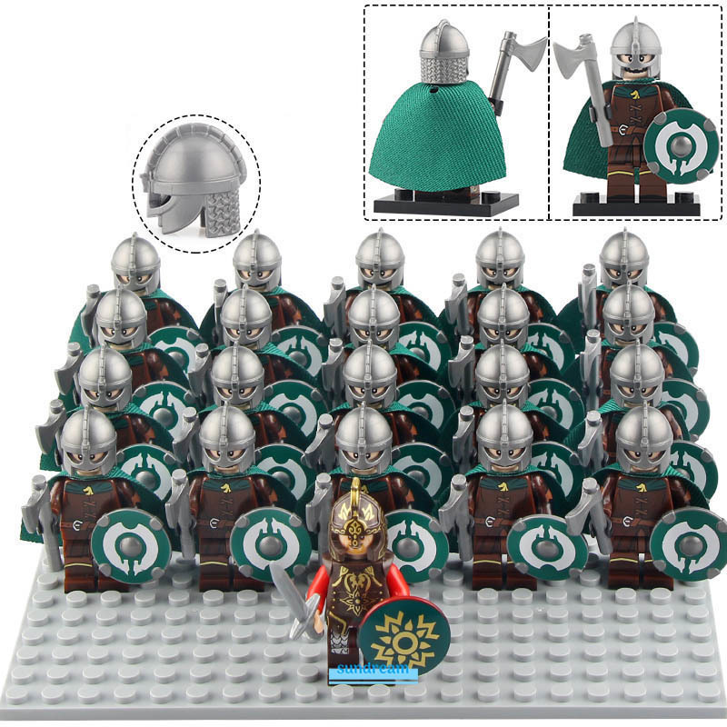 Rohan Elite Soldiers Army Lord of the Rings Lego Moc Minifigures Toys ...