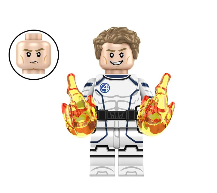 Building Human Torch White Suit The Fantastic Four Movie Minifigure ...