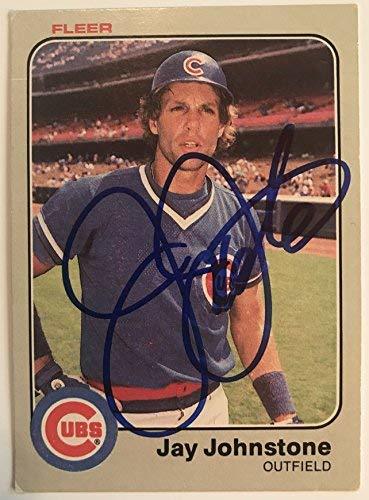 Jay Johnstone Signed Autographed 1983 Fleer Baseball Card - Chicago ...