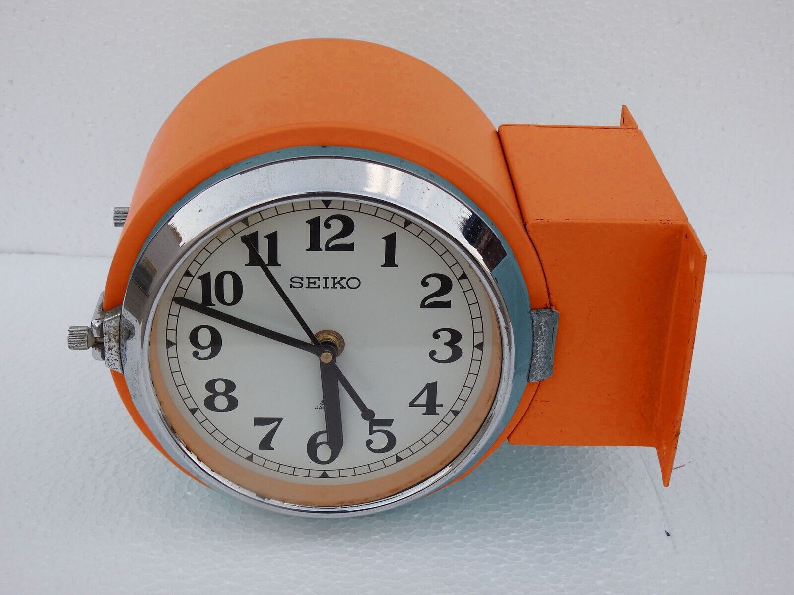 Vintage Maritime Seiko Wall Clock Dual Face Slave Industrial Retro Ship ...