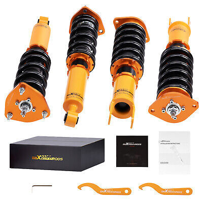 24 Level Damper Adjustable Coilovers Lowering Kit For NISSAN 370Z Z34 ...