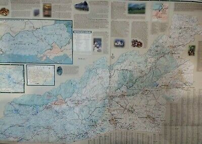Western North Carolina Laminated Wall Map (K) - Maps & Atlases