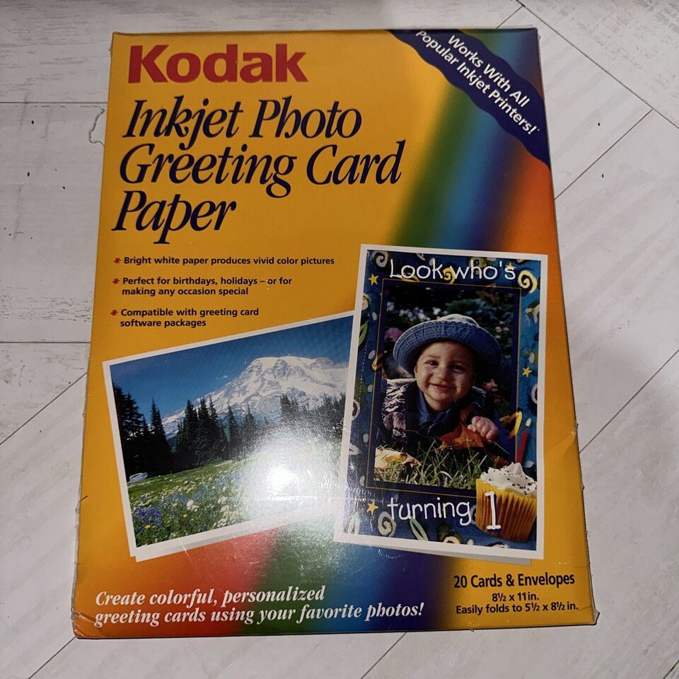 Kodak 8.5" X 11" Inkjet Photo Greeting Card and 29 similar items