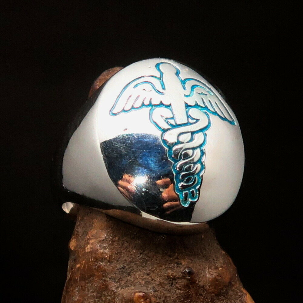 Perfectly crafted Men's Doctor Ring blue Rod and 50 similar items