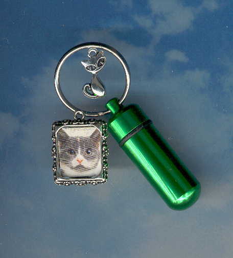 A,Green, Jewelry,Keepsake Urn,Cremation Urn,Key Chain Urn,Small Urn ...