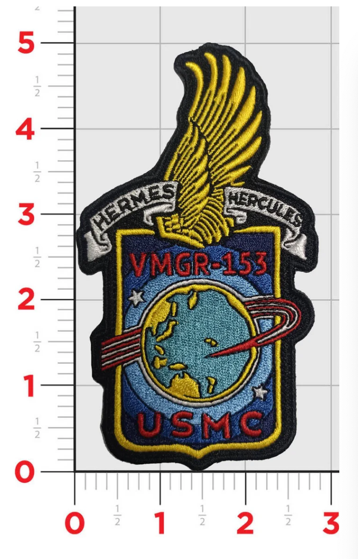 MARINE CORPS VMGR-153 HERMES SQUADRON MIA EMBROIDERED PATCH - Stickers ...