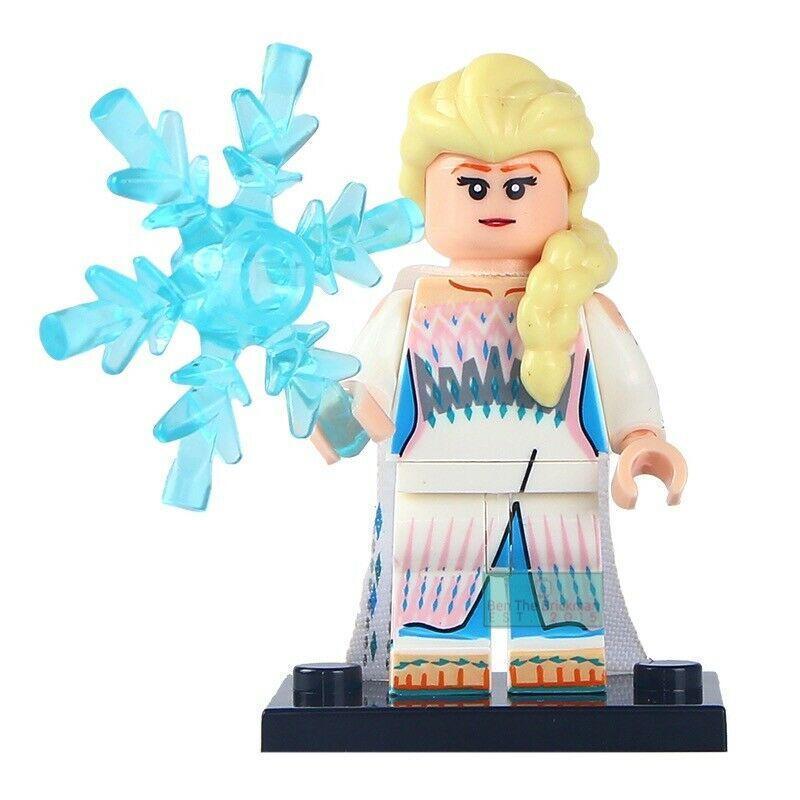 Snow Queen Elsa - Disney Frozen Movie Custom Minifigures Building Toys ...