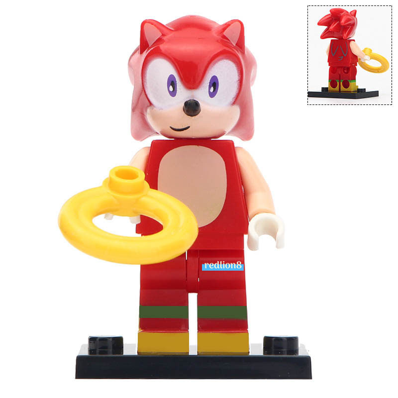 Knuckles the Echidna Sonic the Hedgehog Lego Compatible Minifigure ...