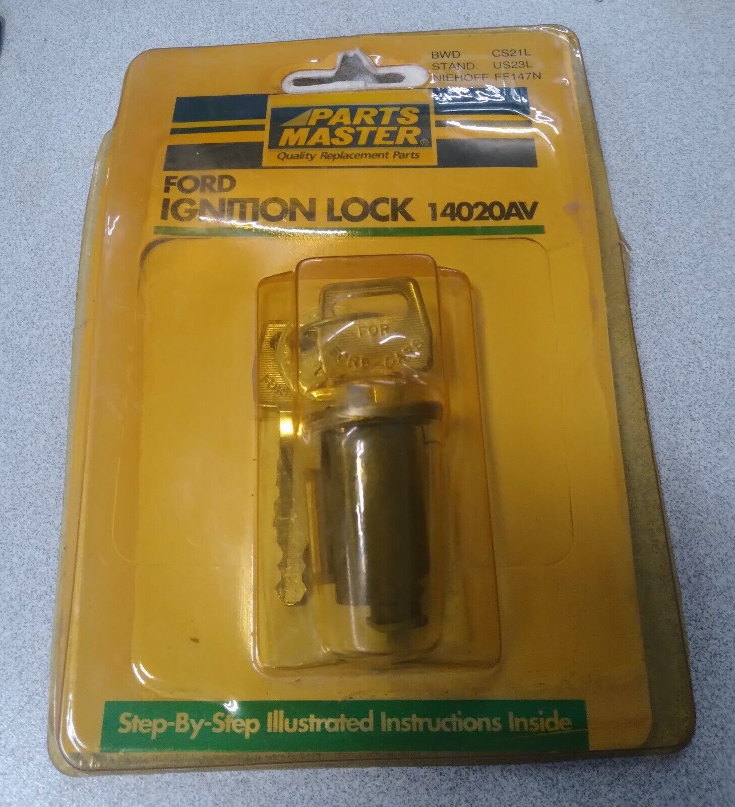 Ford Ignition Key Switch Lock Cylinder With 2 OEM Metal Head Ford Logo ...