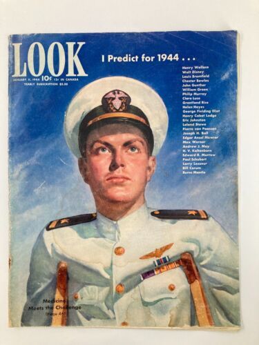 VTG Look Magazine January 11 1944 Medicine Meets The Challenge No Label ...
