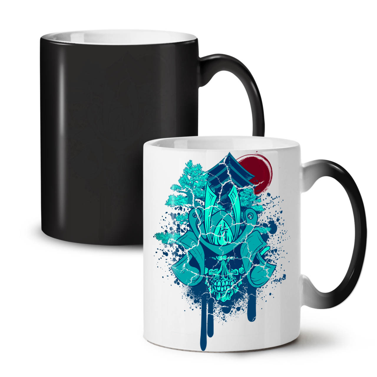 Japanese Death Skull NEW Colour Changing Tea Coffee Mug 11 oz ...
