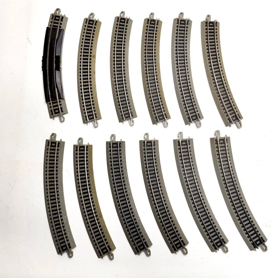 N Scale Bachmann EZ Trac (11) Curved Track N4801A & (1) Rerailer ...