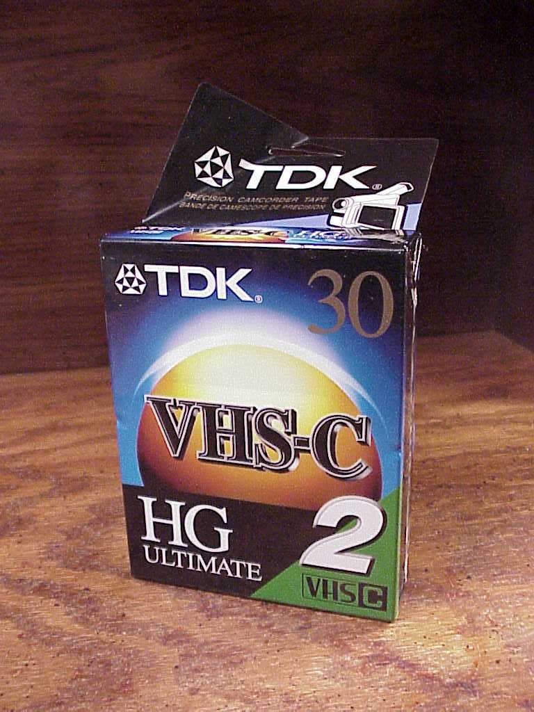 TDK VHS-C 30 HG Ultimate 2 Tape Pack Package, no. TC-30HGL2, new, sealed - TV, Video & Audio ...