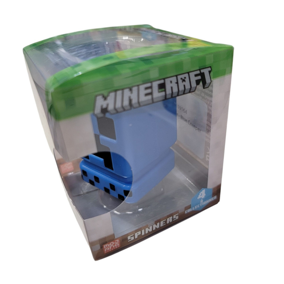Minecraft BLUE Charged Creeper Spinner Collectible Toy Action Figure ...