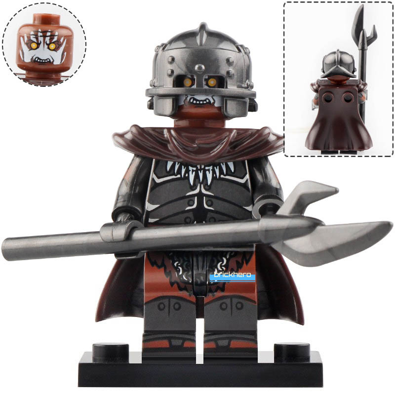 Uruk-Hai Shaman Lord of the Rings Lego Compatible Minifigure Brick Toys ...