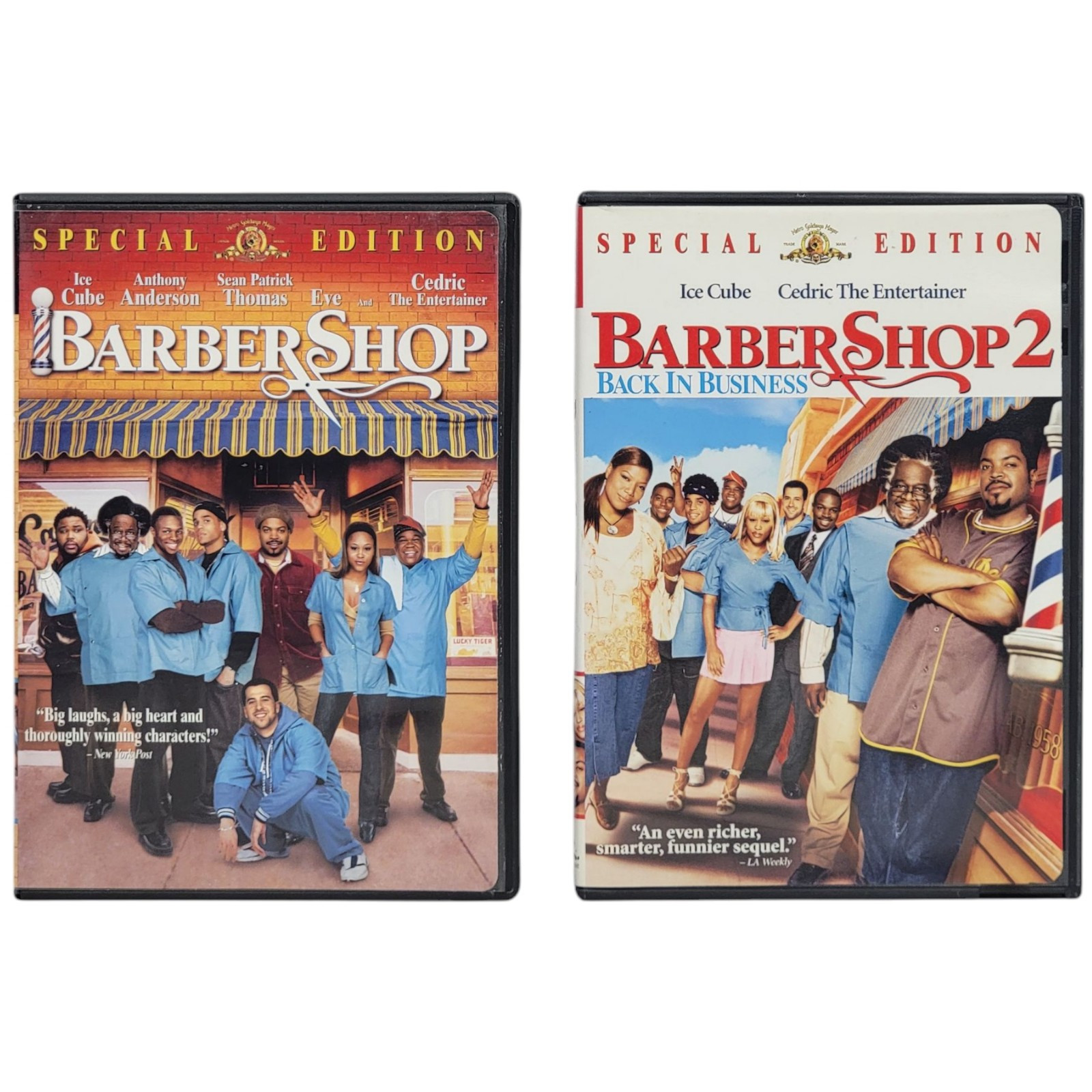 Barber Shop & Barber Shop 2 Special Edition DVD Set Ice Cube - DVDs ...