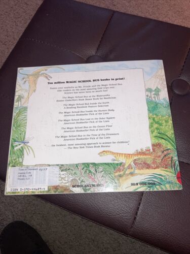 Magic School Bus In The Time Of The Dinosaurs Scholastic 1994 - Books
