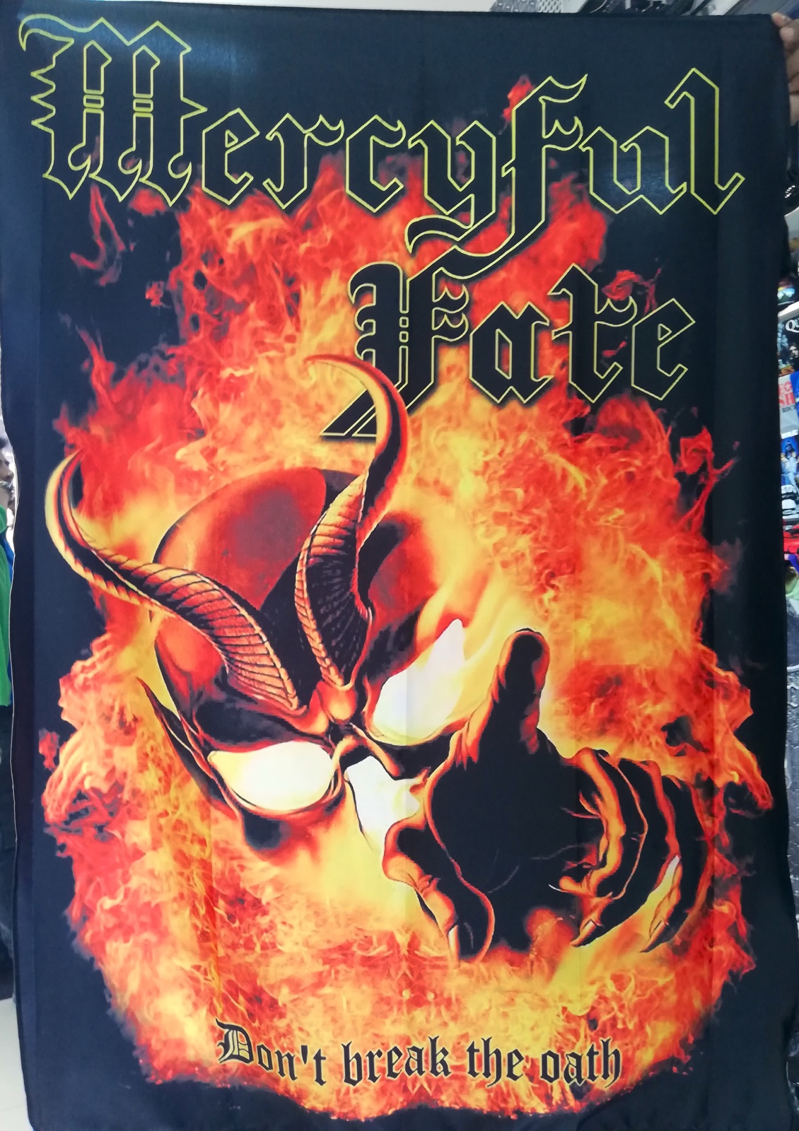 MERCYFUL FATE Don't Break the Oath FLAG CLOTH POSTER BANNER CD Heavy ...