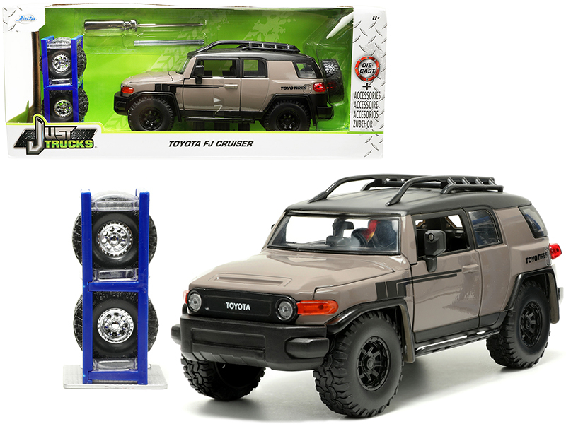 Toyota FJ Cruiser with Roof Rack Brown and Black "Toyo Tires" with ...