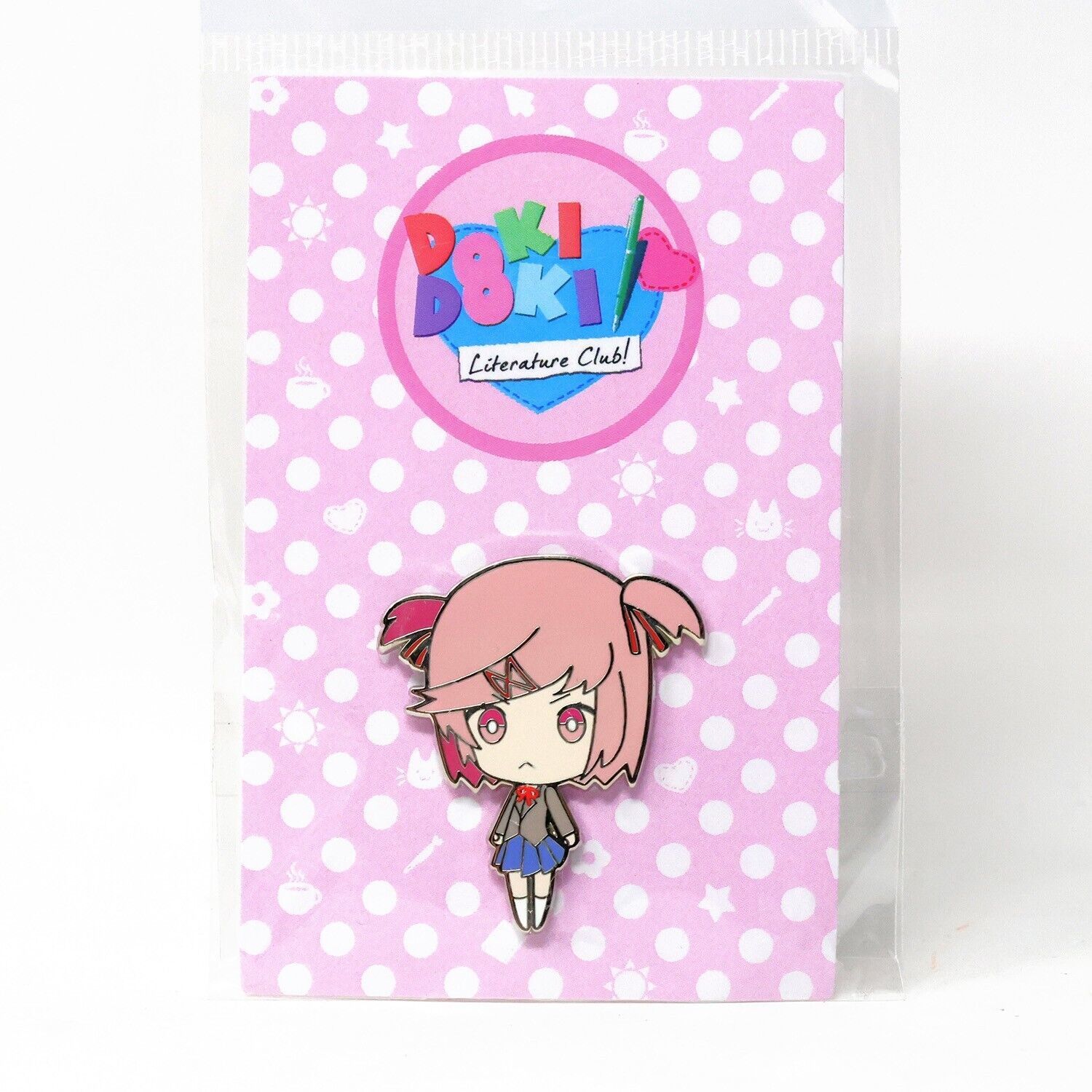 Doki Doki Literature Club Natsuki Enamel Pin Figure Anime 1.38 ...