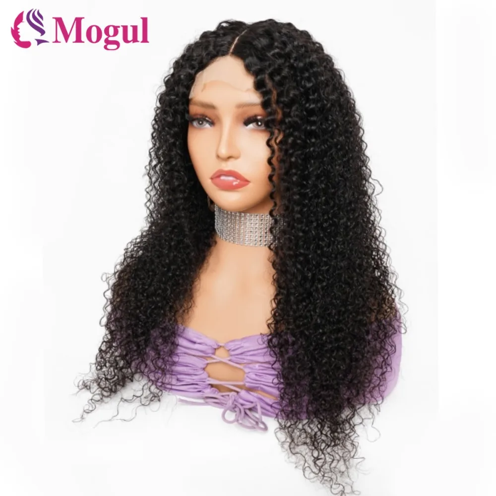 Jerry Curly 13x4 Lace Front Wig Free Middle Part Transparent Pre ...