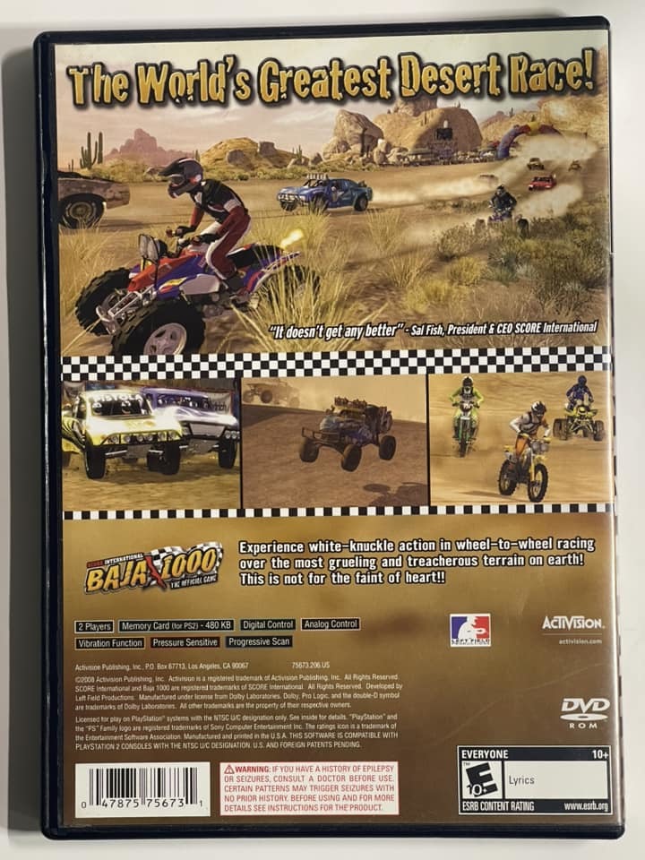 Playstation 2 - SCORE INTERNATIONAL BAJA 1000 THE OFFICIAL GAME - Video ...