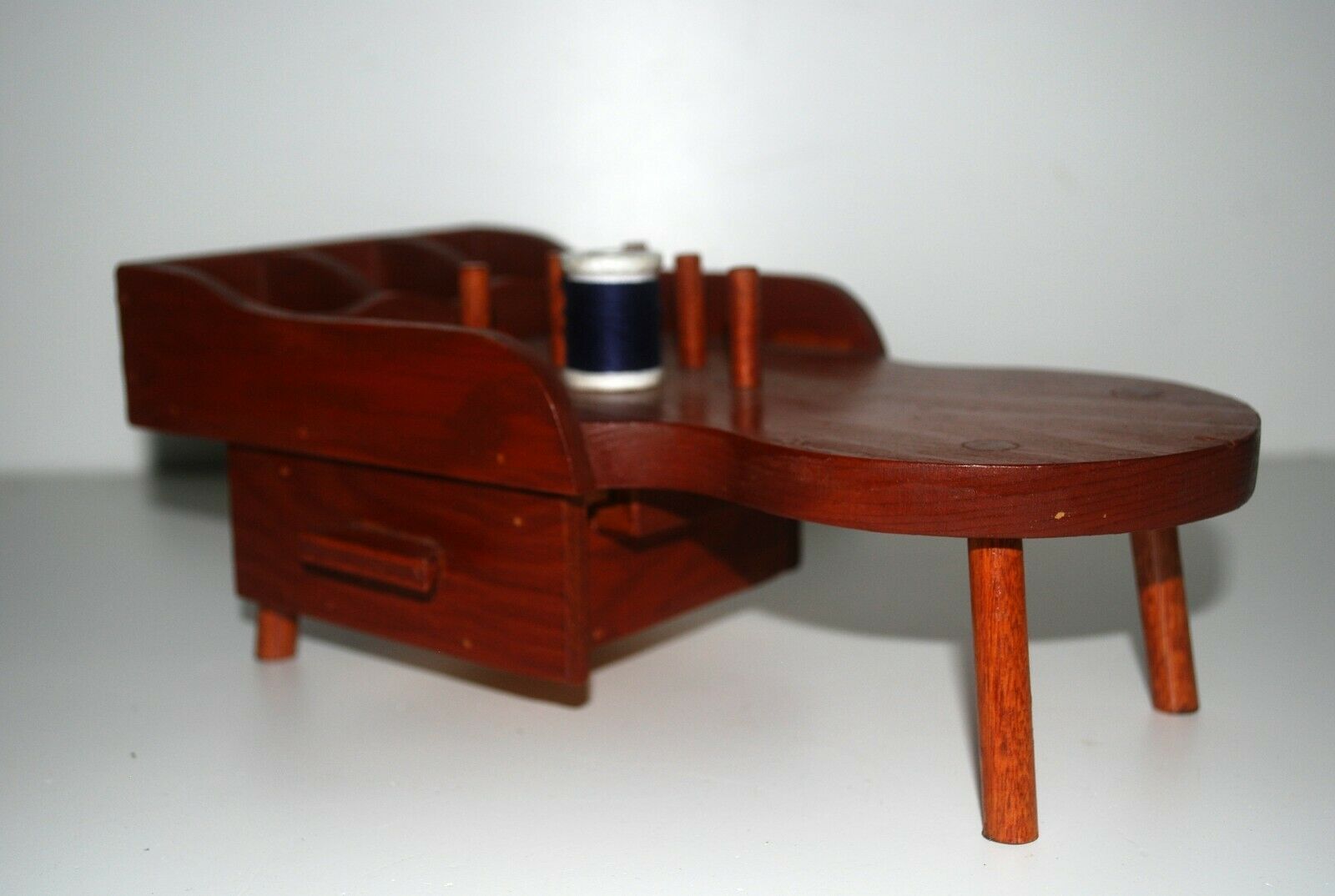 Miniature Cobblers Bench Thread Holder with Drawer, Compartments - Other