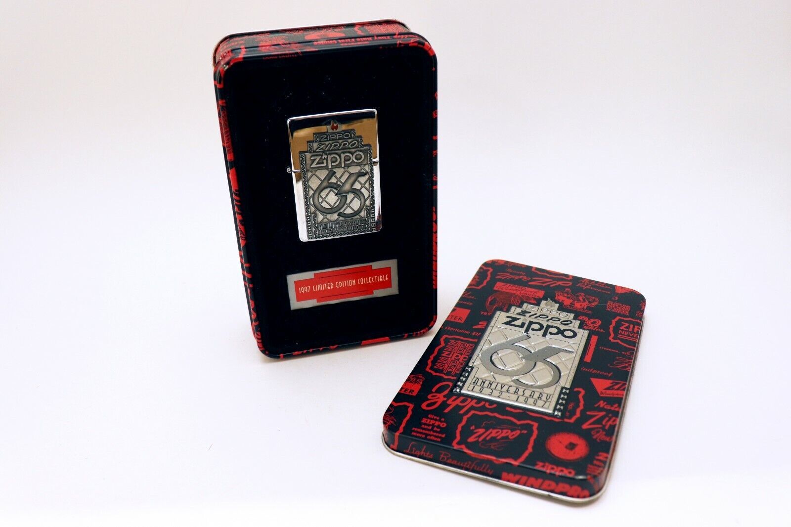 ORIGINAL Vintage 1997 Zippo 65th Anniversary Lighter - Sports