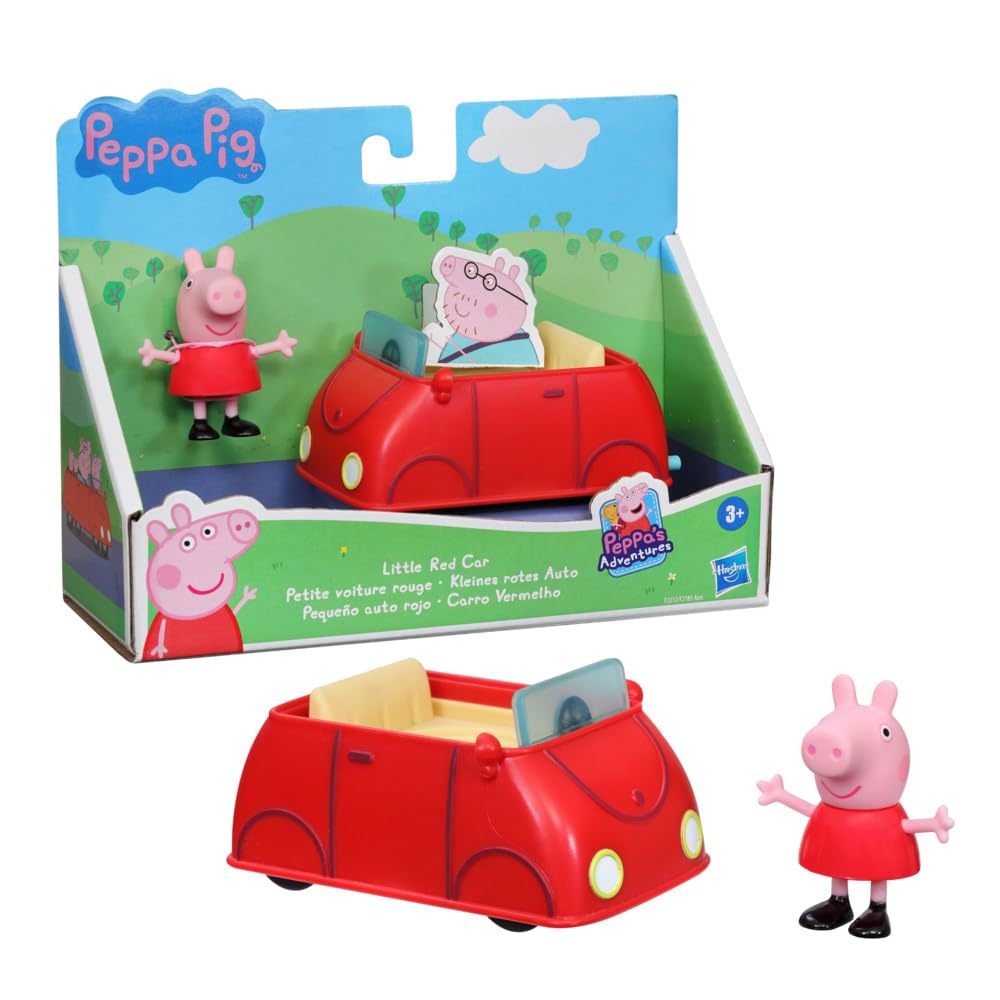 Peppa Pig Peppa's Adventures Little Red Car Toy Includes 3-inch Figure ...