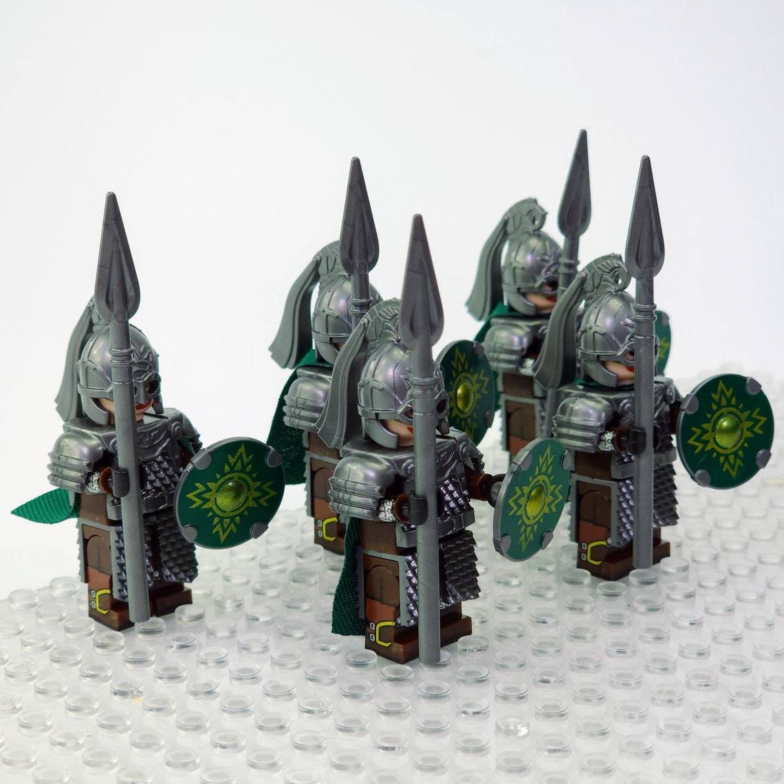 5pcs Rohirrim Soldiers Rohan Spearmen The Lord of the Rings Minifigures ...