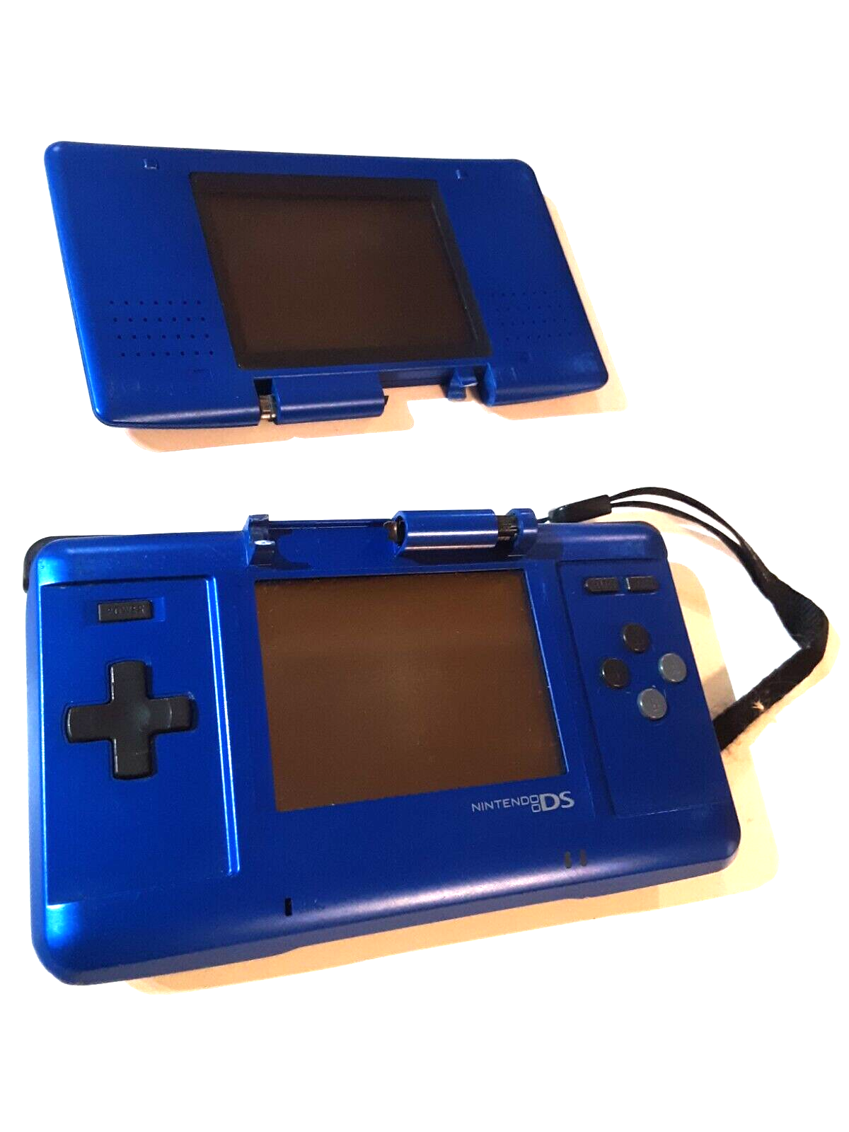 Nintendo DS Electric Blue Game Console NTR-001 Broken off Hinge - Video ...