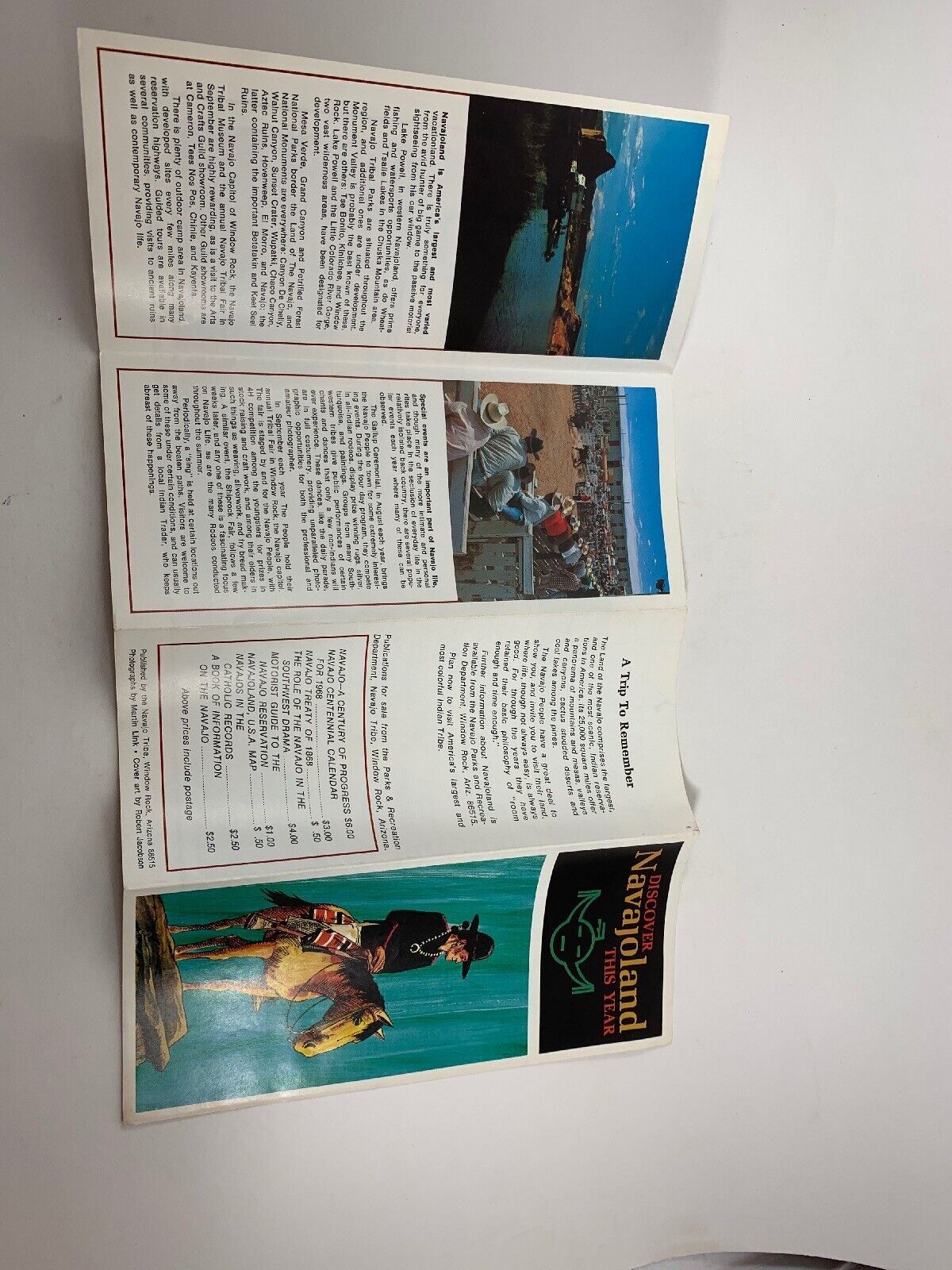 2 Vintage Discover Navajoland This Year Pamphlets Window Rock Arizona ...