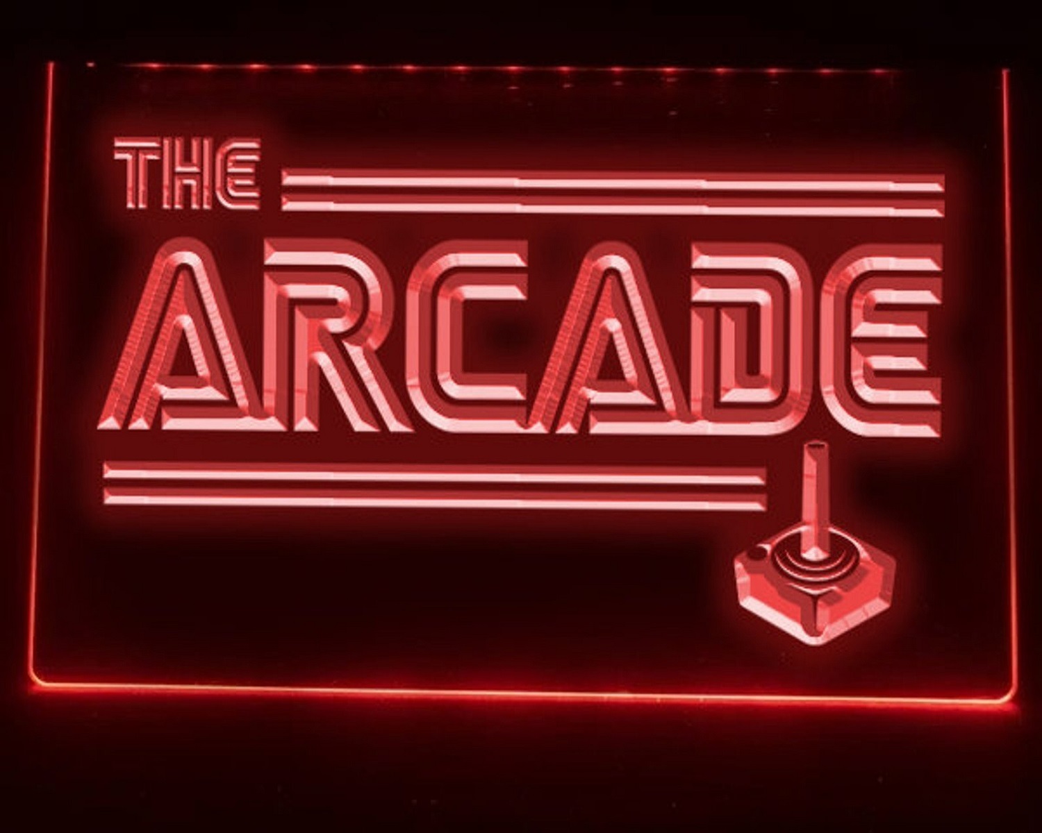 The Arcade Led Neon Sign Hang Wall, Home Decor, Game Room, Craft ...