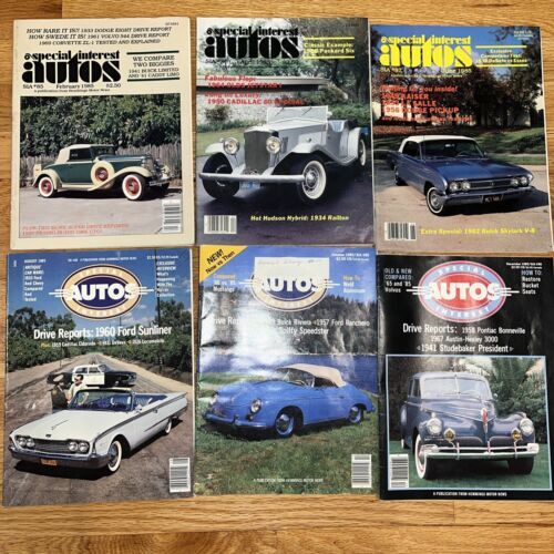 1985 Vintage Hemmings Special Interest Autos Car Magazine Lot Of 6 ...