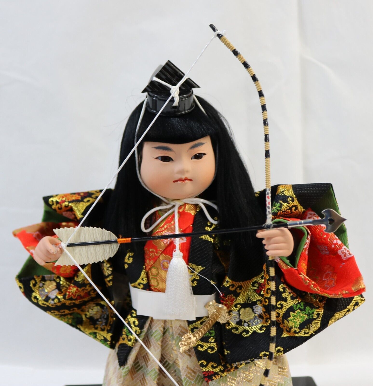 Vintage Yamaha Kyugetsu Doll YOSHITSUNE Made in Japan 10.5" Tall - Dolls