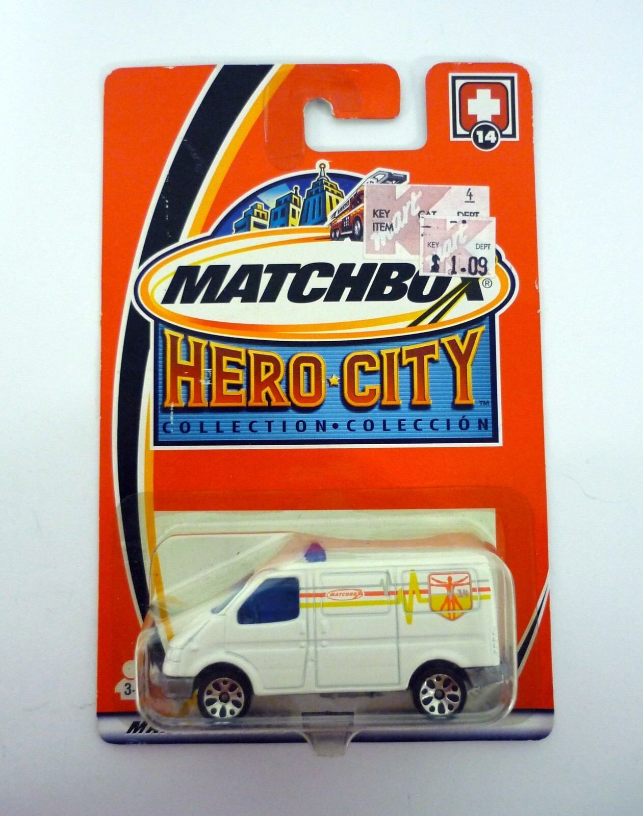 Matchbox Ford Transit Van #14 Hero-City Collection White Die-Cast Truck ...