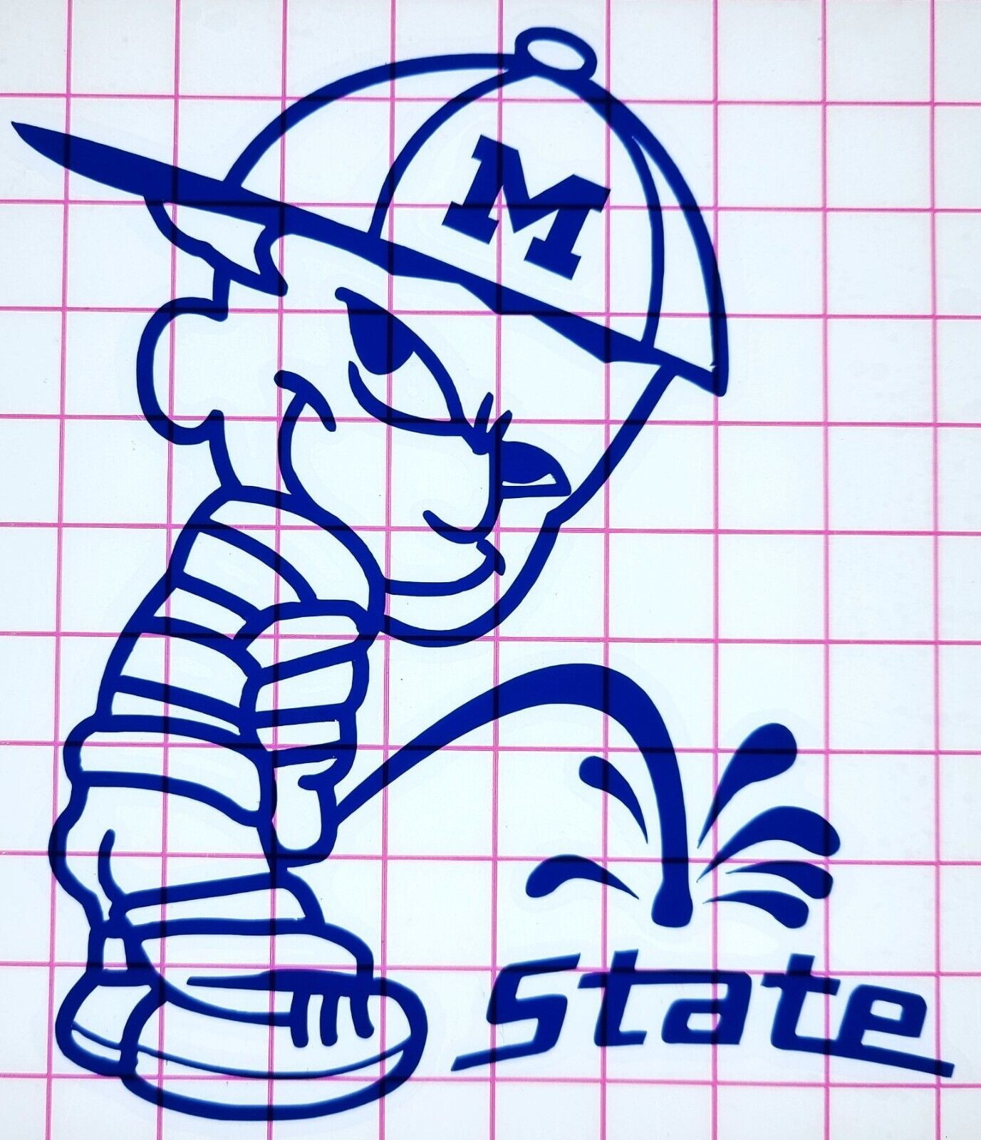 Calvin Peeing On State Die-Cut Vinyl Indoor Outdoor Car Window Decal ...