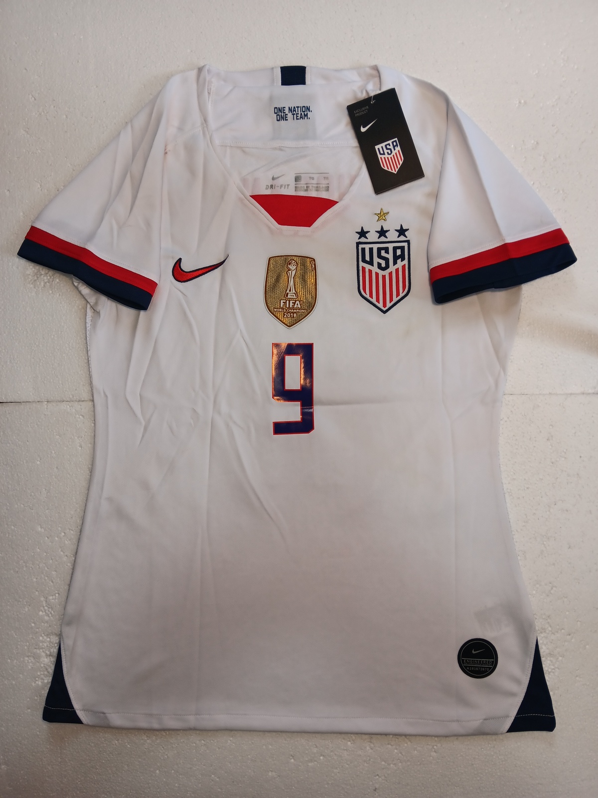 Lindsey Horan USA USWNT 2019 World Cup 4 Star Home Womens Soccer Jersey ...