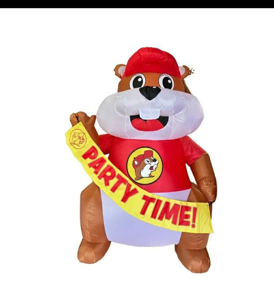 2024 BUC-EES PARTY TIME 6’ INFLATABLE BUC-EE BEAVER - NEW & SEALED ...