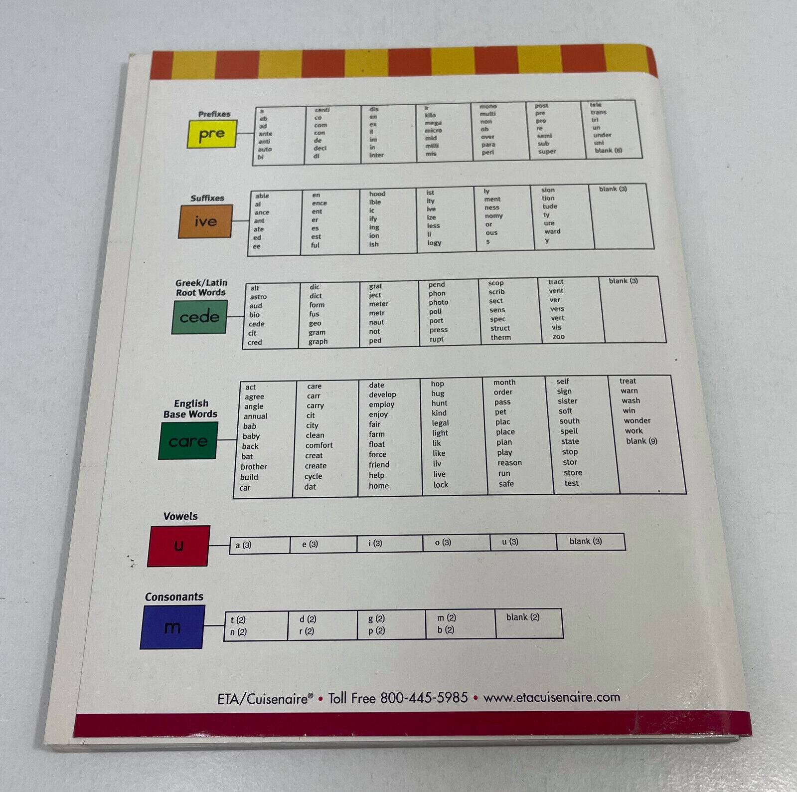 Reading Rods: Prefixes, Suffixes, & Root Words: Pocket Chart Cards ...