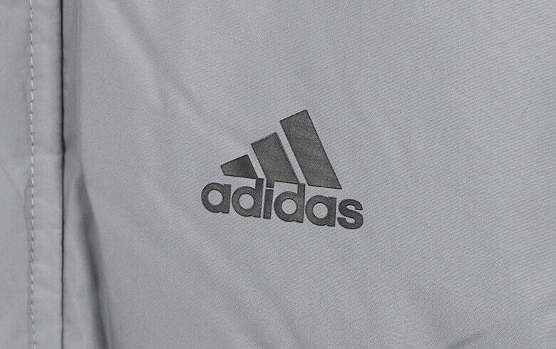 Adidas 3S Long Down Jacket Men's Padding Jacket Sports Gray Asia-Fit ...