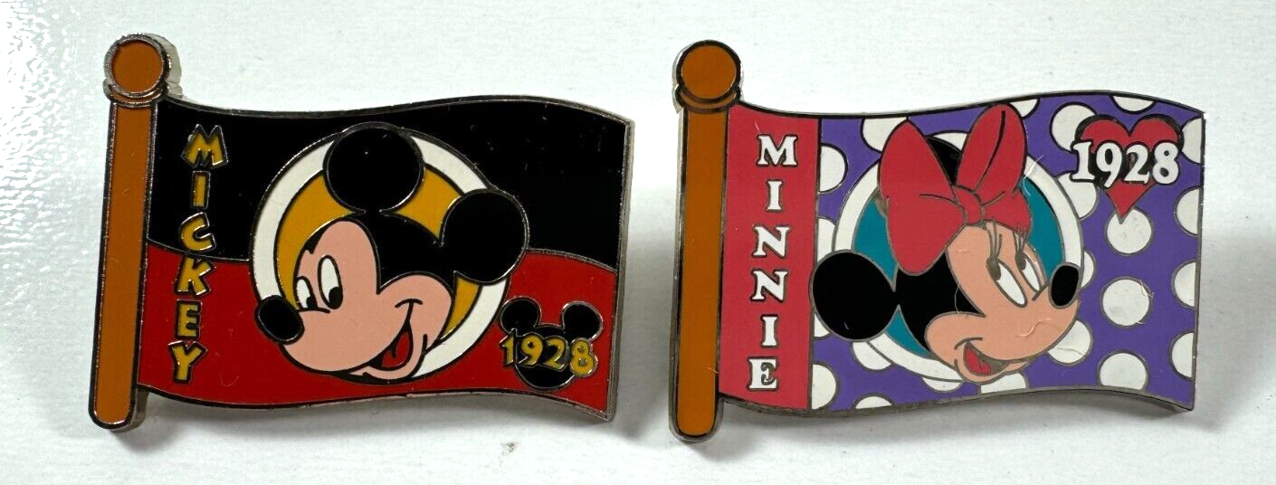 Mickey Minnie Mouse Flag 1928 Classic Mystery Character Flag LE 1000 ...