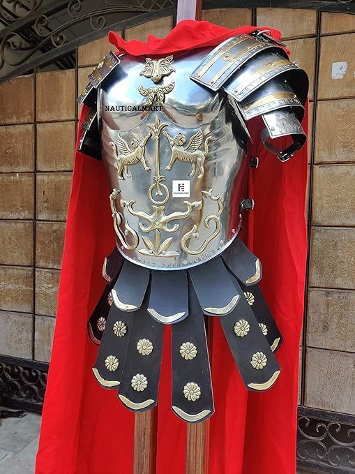 Nautical-Mart Medieval Roman Cuirass Greek Muscle Armor LARP Knight ...