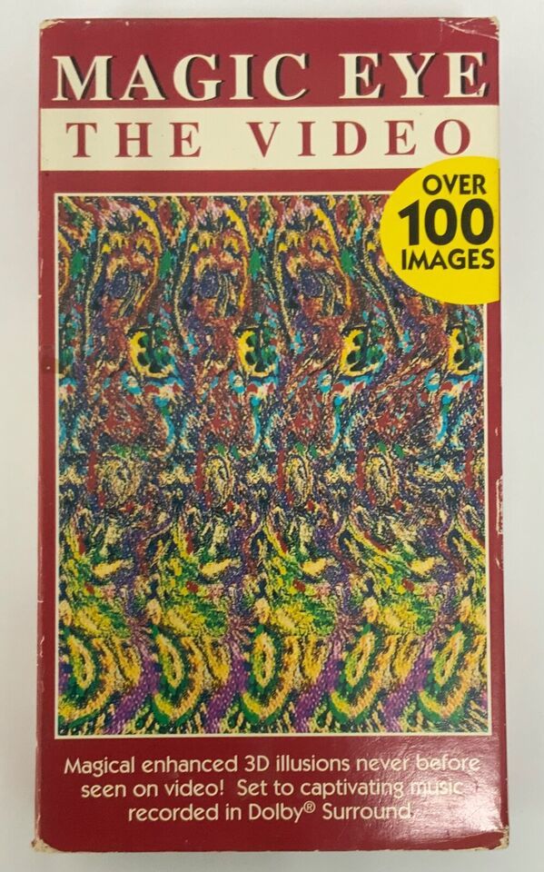 Magic Eye The Video Volume 1 Over 100 3D Images VHS 1994 Enhanced ...