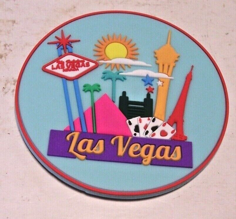 Las Vegas Rubber 3D Magnet Nevada City Souvenir Party Event Travel Gift ...